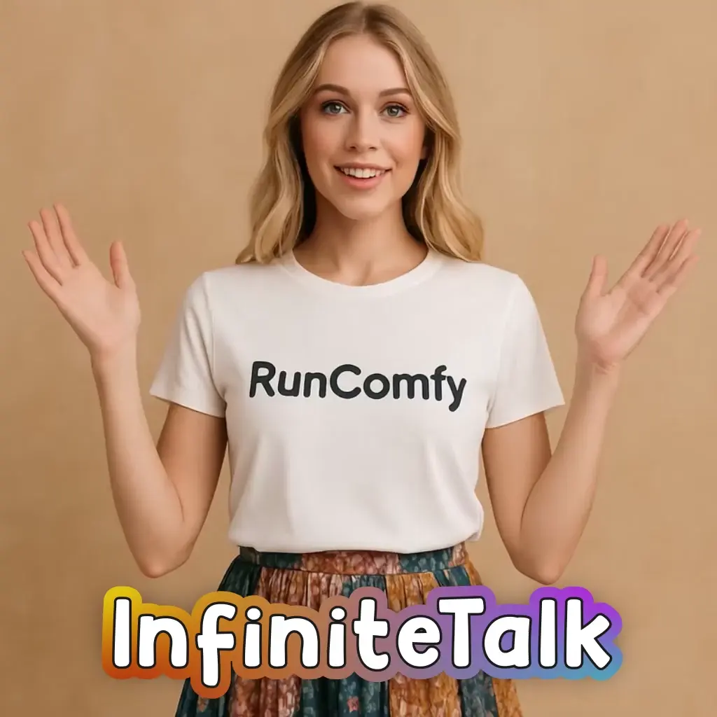 ComfyUI InfiniteTalk 工作流程 | 音频肖像到同步口型视频