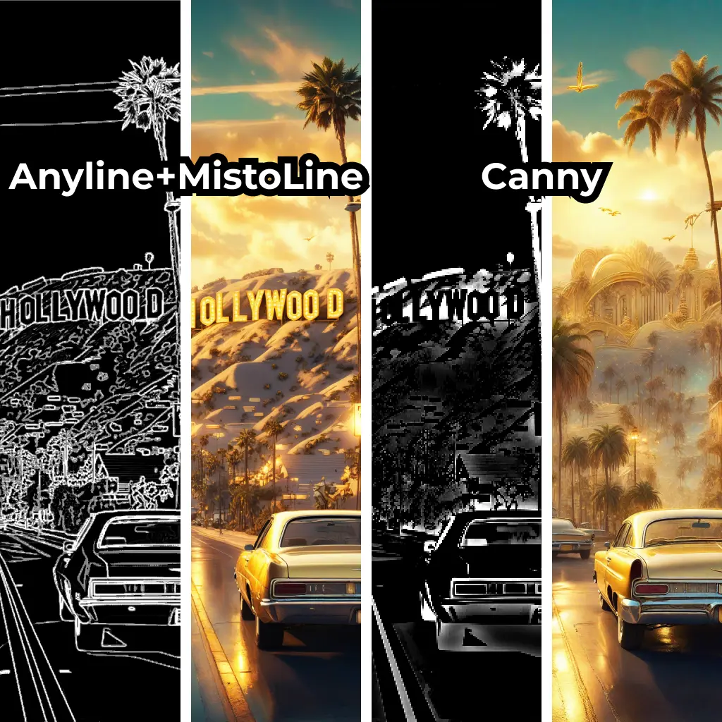Anyline + MistoLine | High-Quality Sketch to Image Generation