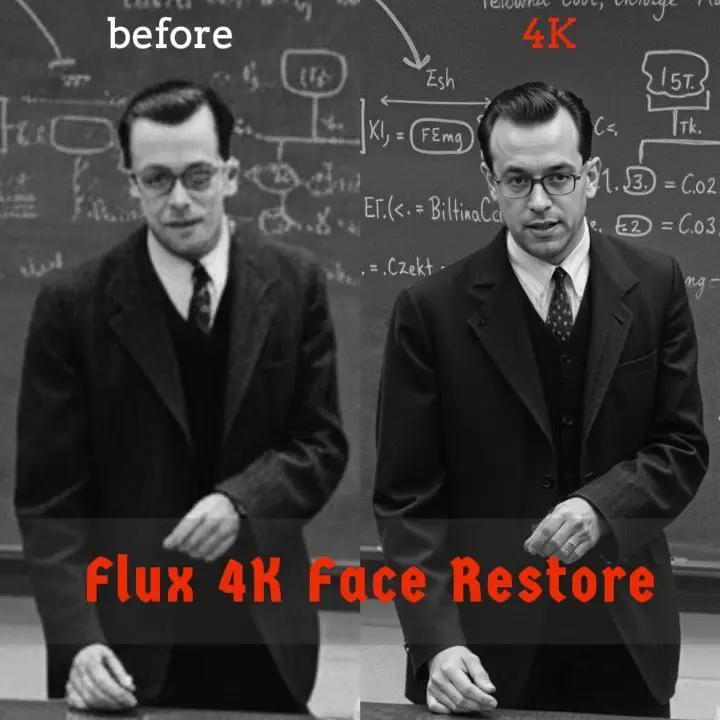 Flux Upscaler | TTP Face Restore & 4K Upscaling