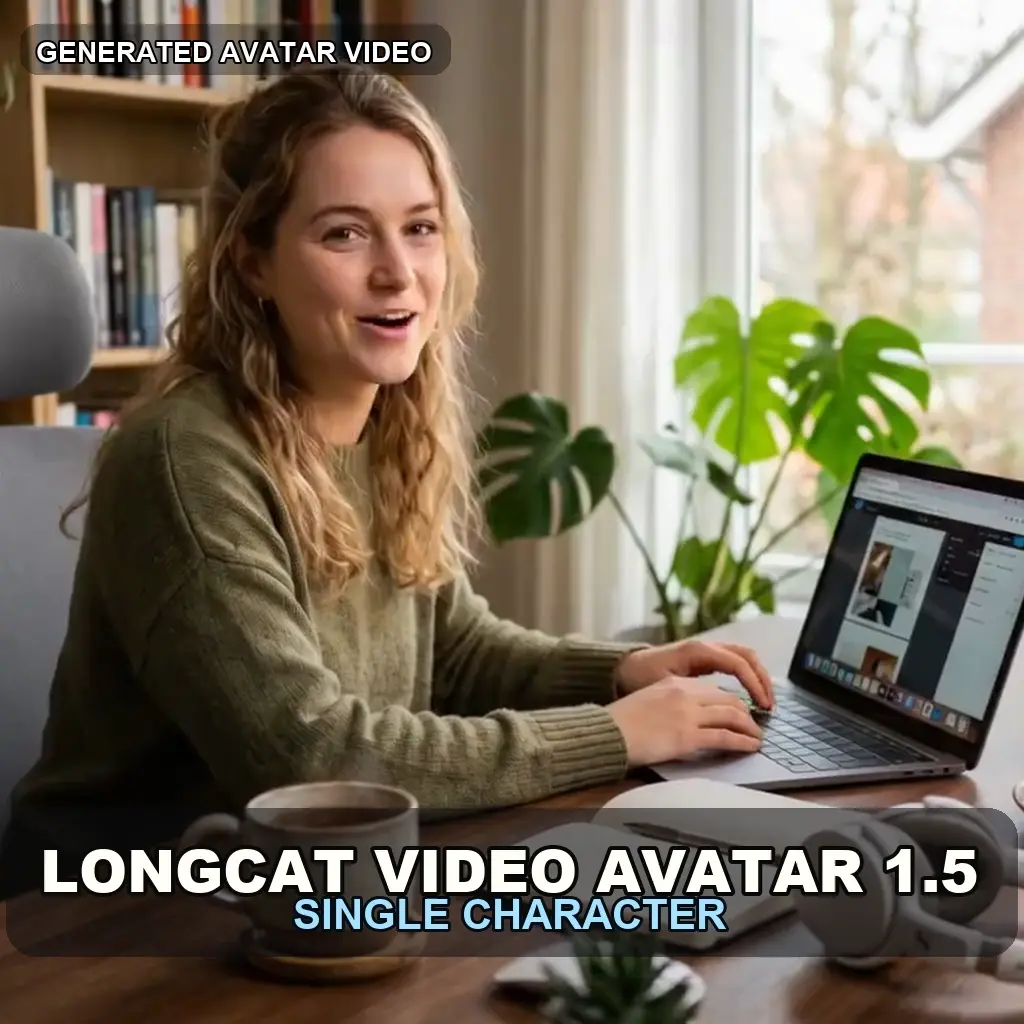 LongCat 视频头像 1.5 单角色 ComfyUI | Audio2Video 同步