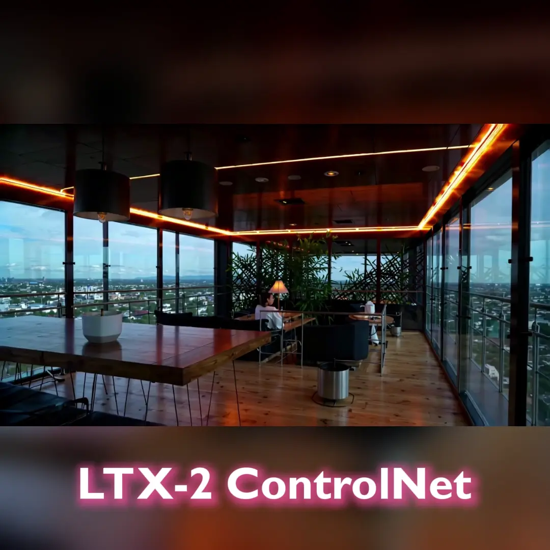 LTX-2 ControlNet在ComfyUI中的使用 | 深度控制视频工作流