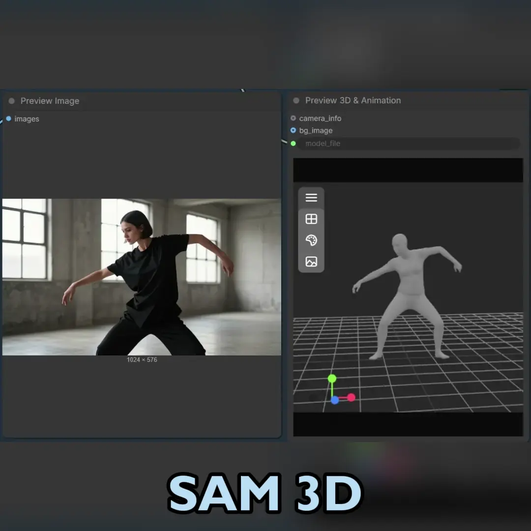 Workflow SAM 3D ComfyUI | Mouvement d'Objet & Animation Corporelle